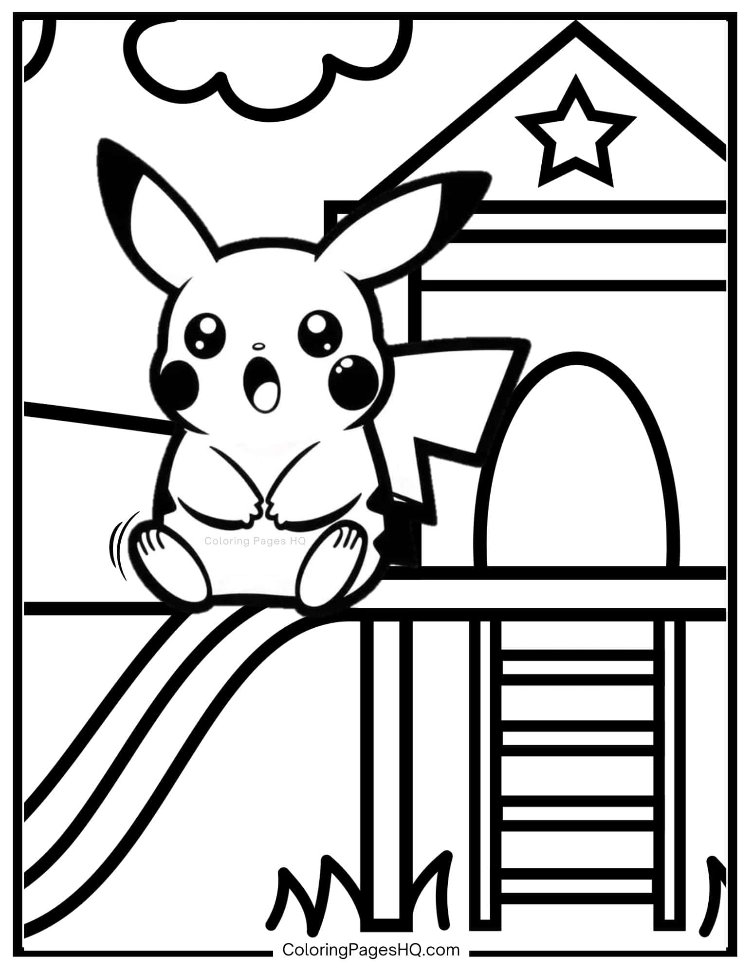 Pikachu Coloring Pages (Free PDF Printables) - Coloring Pages HQ