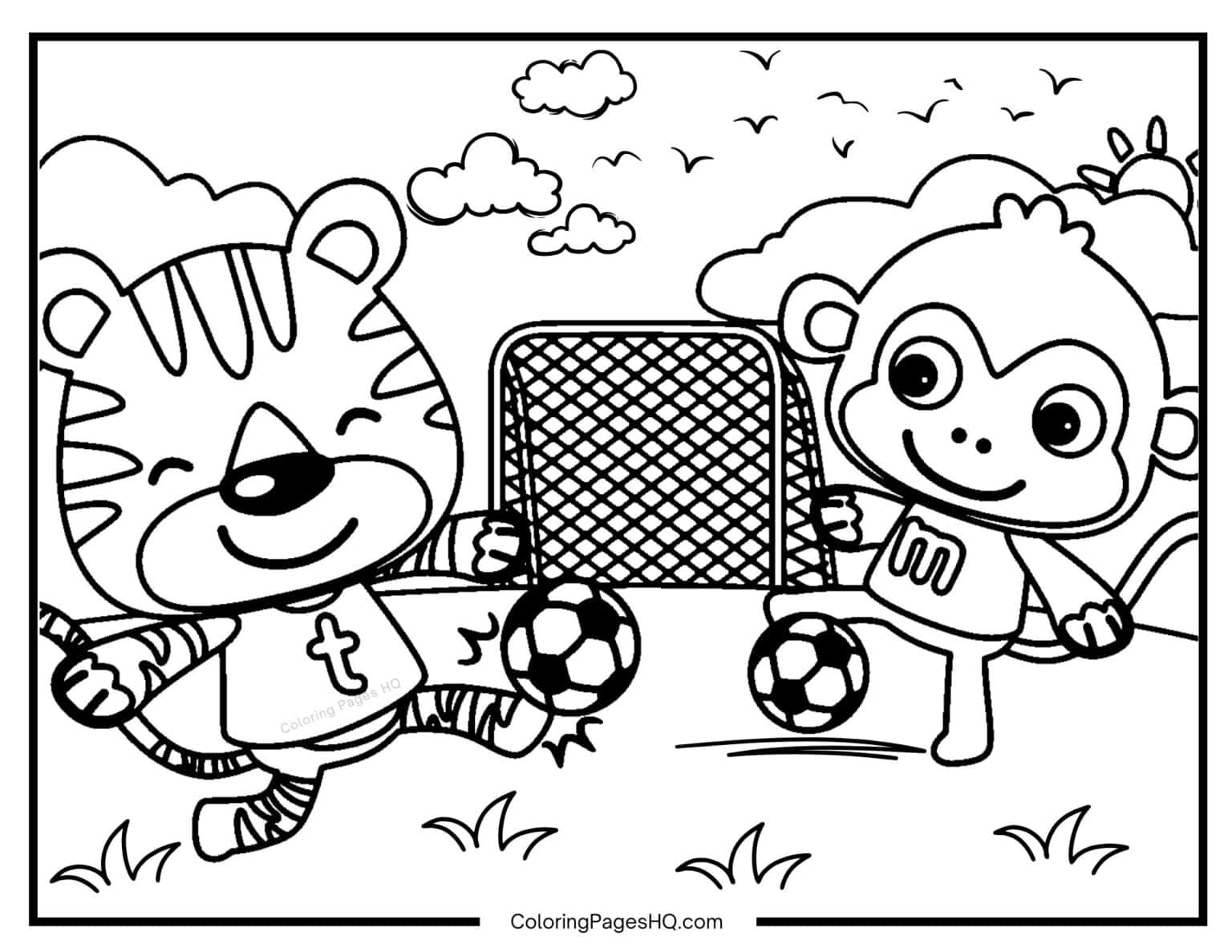 Fun Soccer Coloring Pages (Free PDF Printables) - Coloring Pages HQ