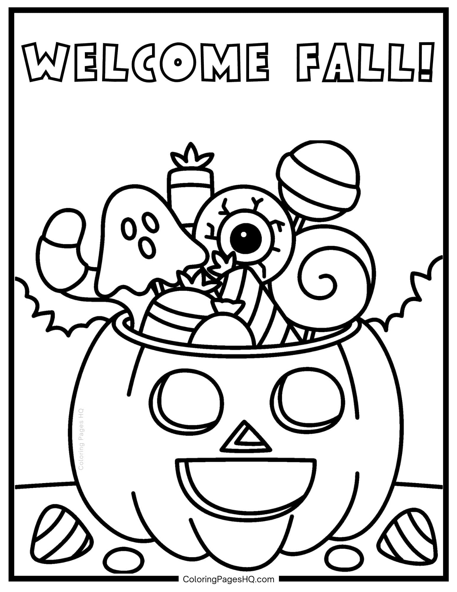 Fall Coloring Pages (Free PDF Printables) - Coloring Pages HQ