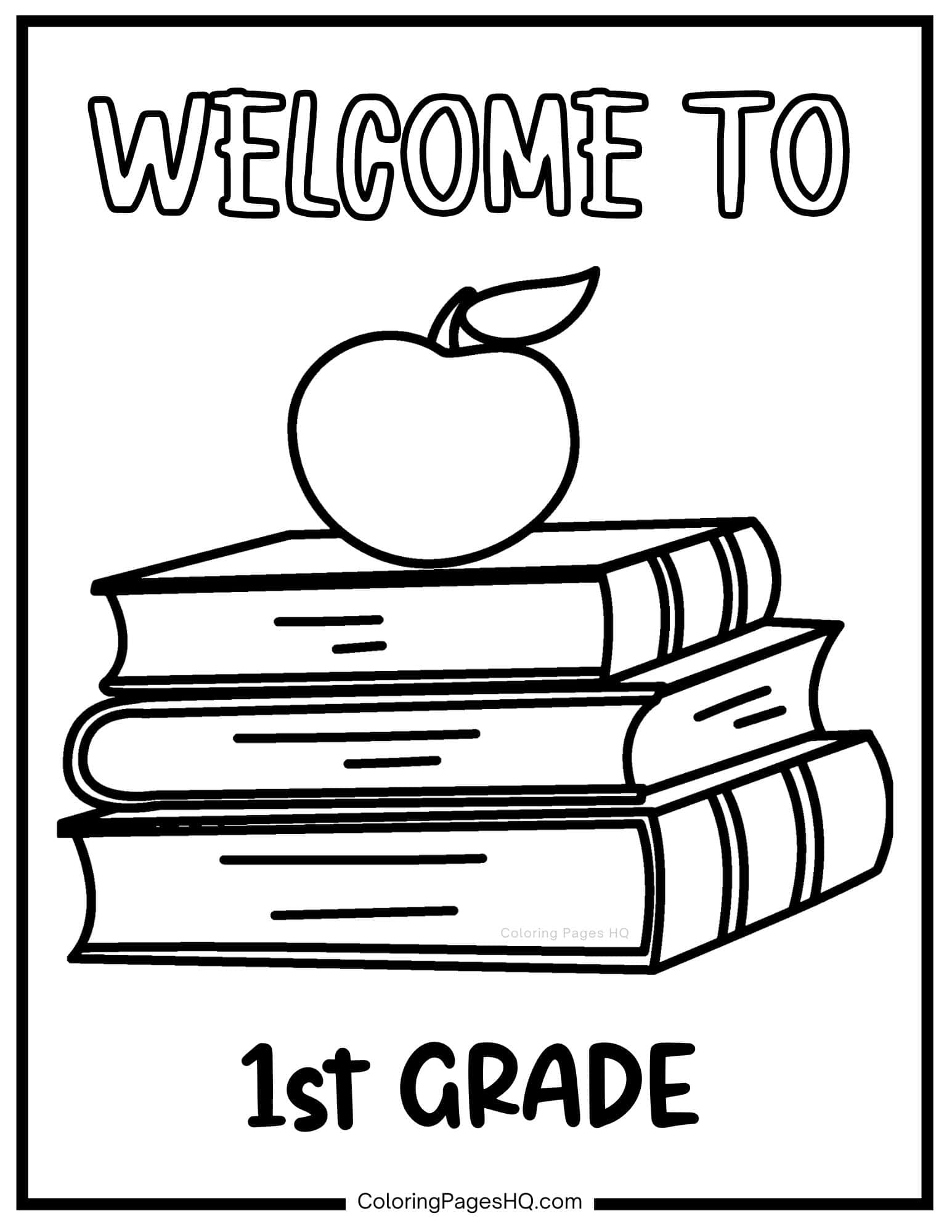 Welcome to School by Grade Coloring Pages (Free PDF Printables ...