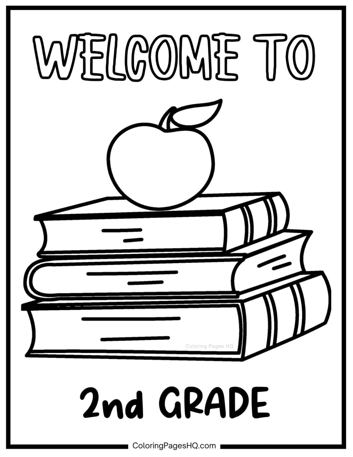 Welcome to School by Grade Coloring Pages (Free PDF Printables ...