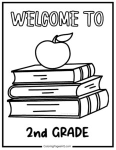 Welcome to School by Grade Coloring Pages (Free PDF Printables ...