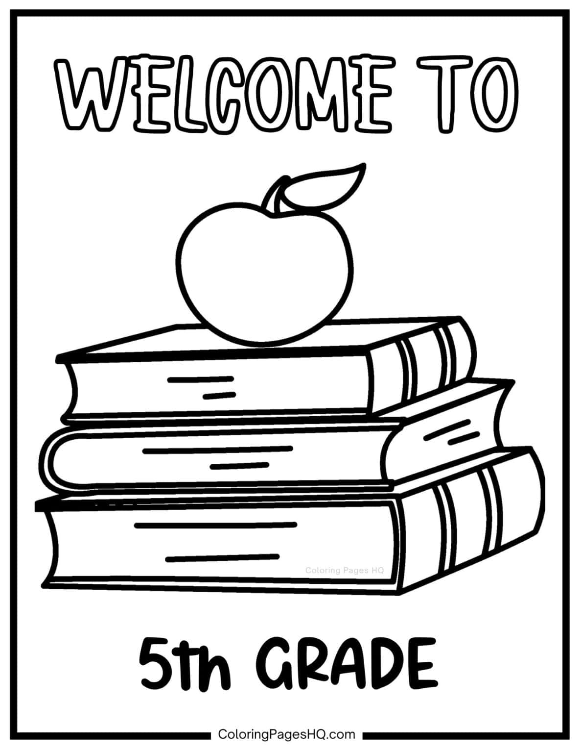 Welcome to School by Grade Coloring Pages (Free PDF Printables ...