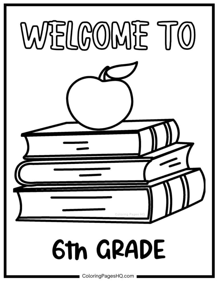 Welcome to School by Grade Coloring Pages (Free PDF Printables ...
