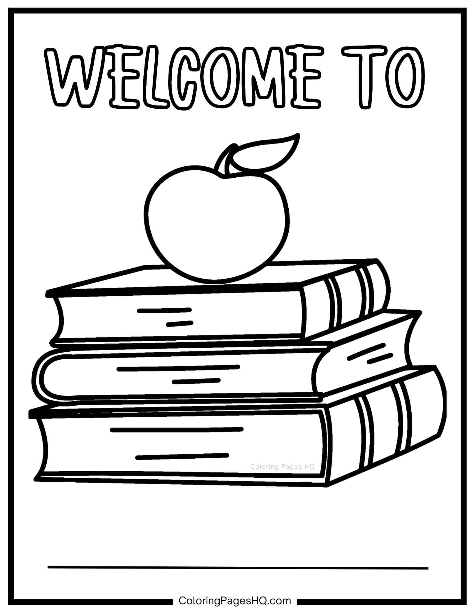 Welcome to School by Grade Coloring Pages (Free PDF Printables ...