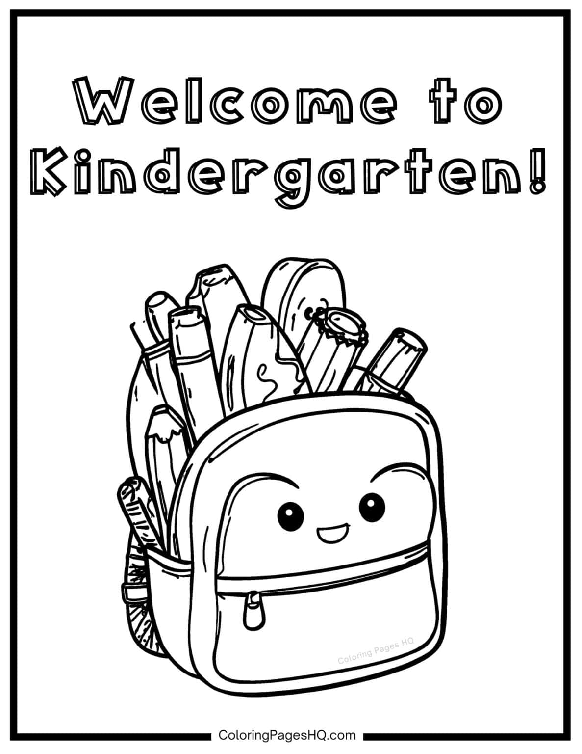 Welcome to School by Grade Coloring Pages (Free PDF Printables ...