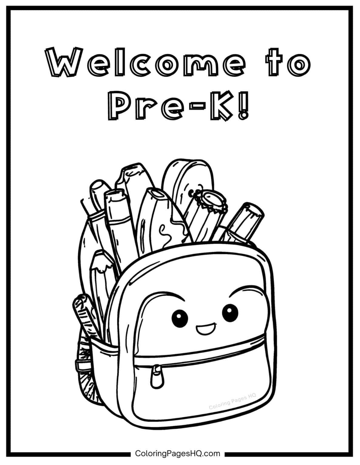 Welcome to School by Grade Coloring Pages (Free PDF Printables ...