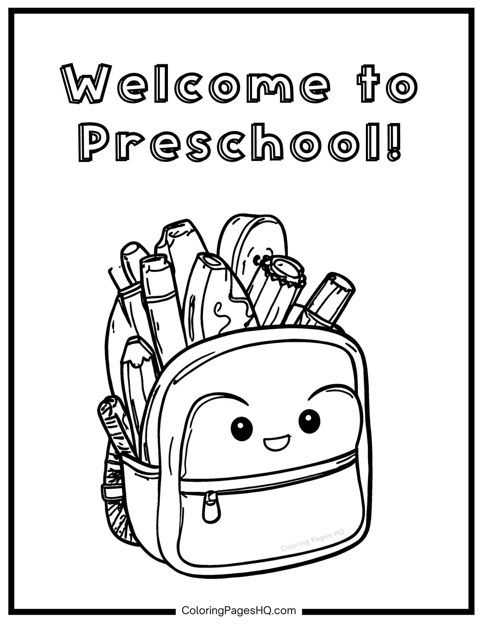 Welcome to School by Grade Coloring Pages (Free PDF Printables ...