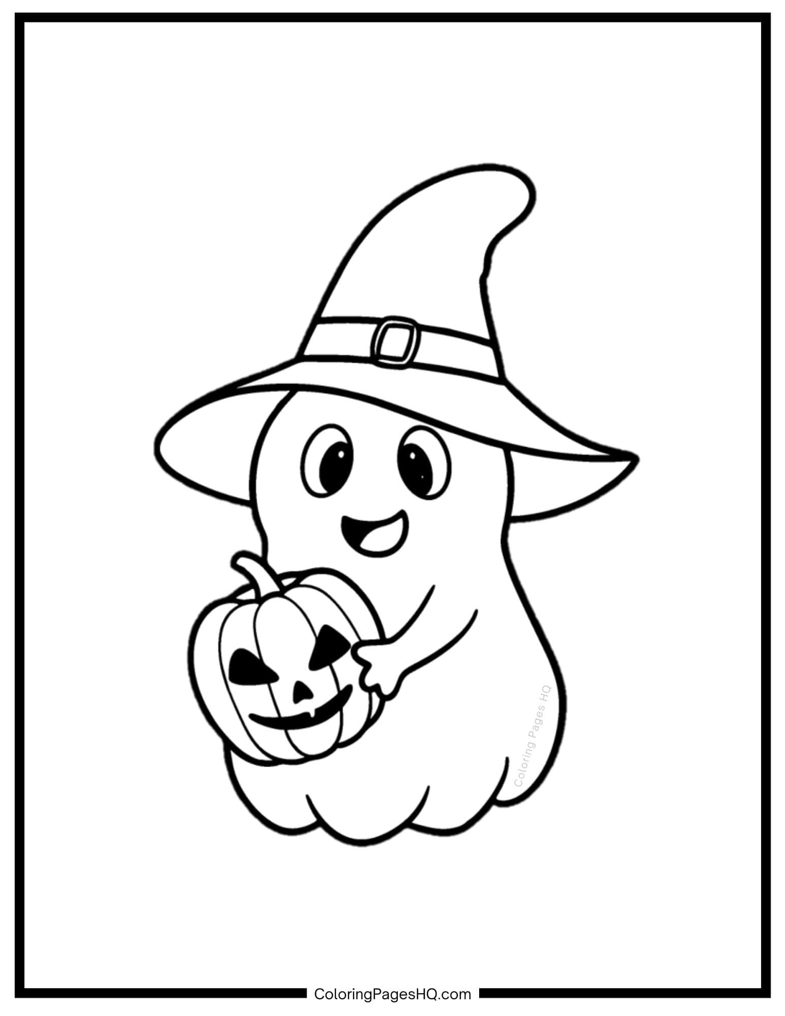 Ghost Coloring Pages (Free PDF Printables) - Coloring Pages HQ