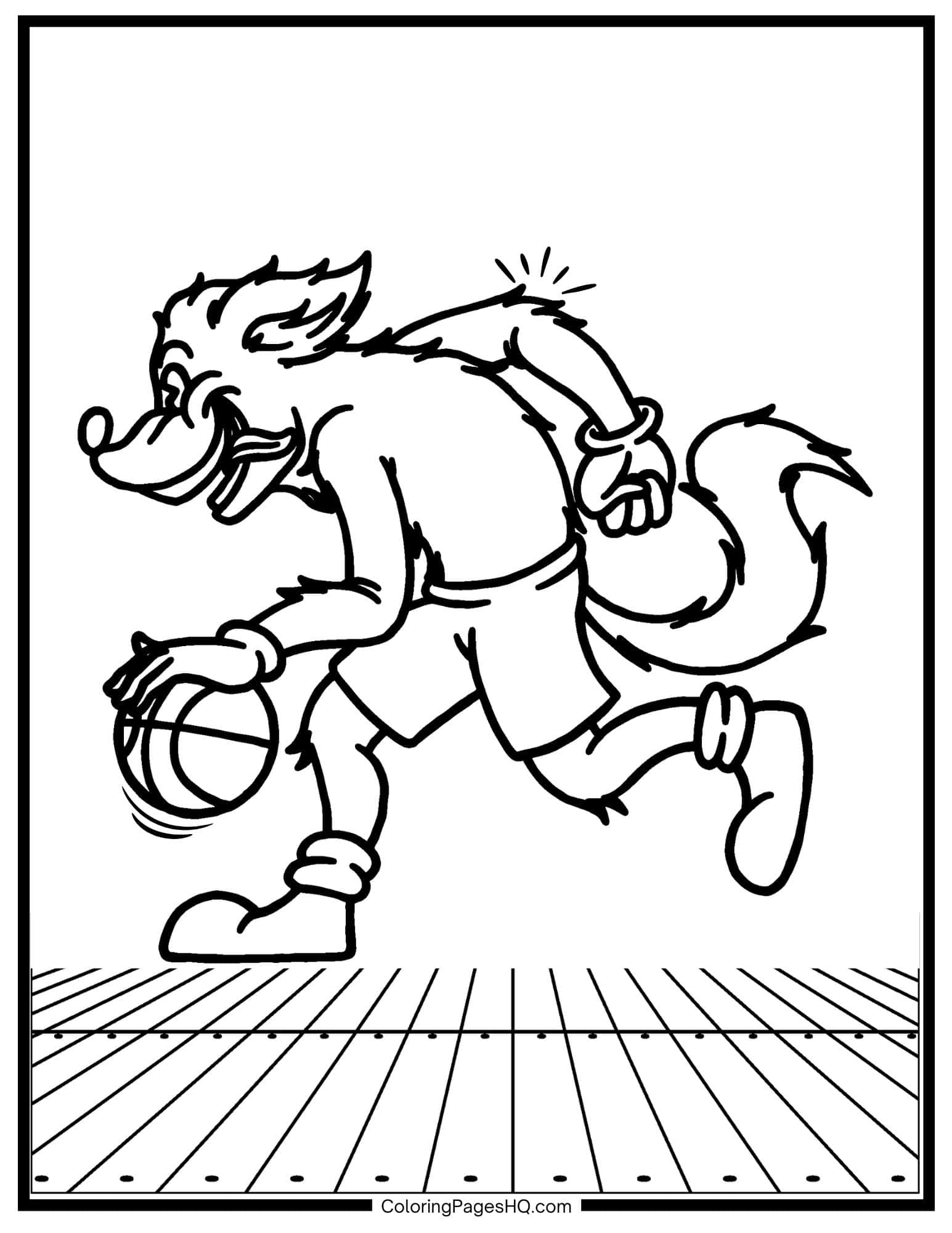 Cute Basketball Coloring Pages (Free PDF Printables) - Coloring Pages HQ