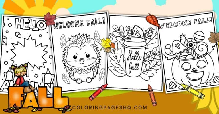 Fall Coloring Pages (Free PDF Printables) - Coloring Pages HQ