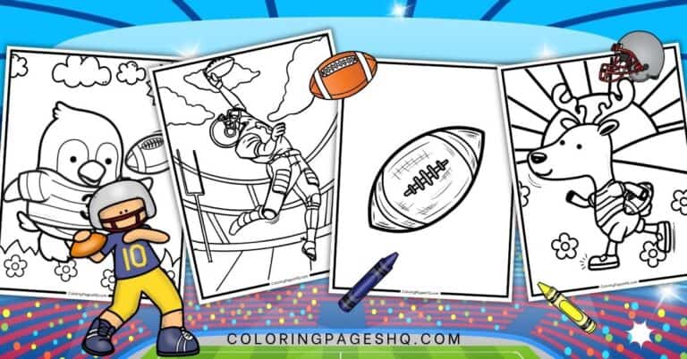 Fun Football Coloring Pages (Free PDF Printables) - Coloring Pages HQ