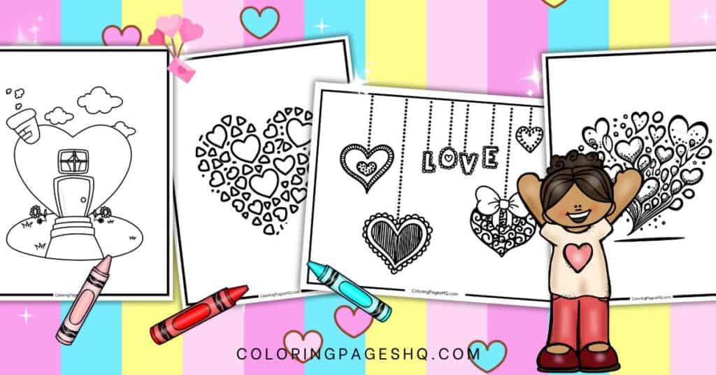 Cute Heart Coloring Pages (Free PDF Printables) - Coloring Pages HQ