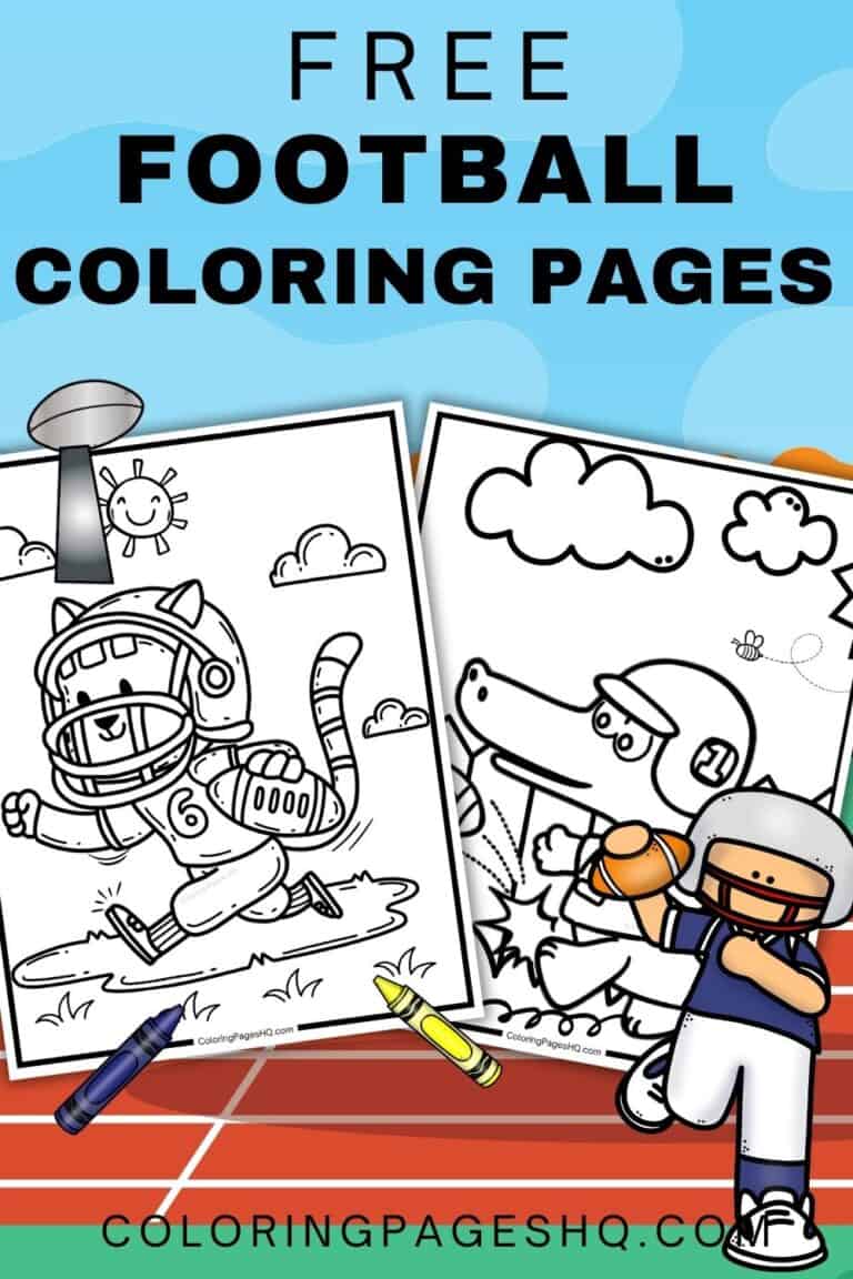 Fun Football Coloring Pages (Free PDF Printables) - Coloring Pages HQ