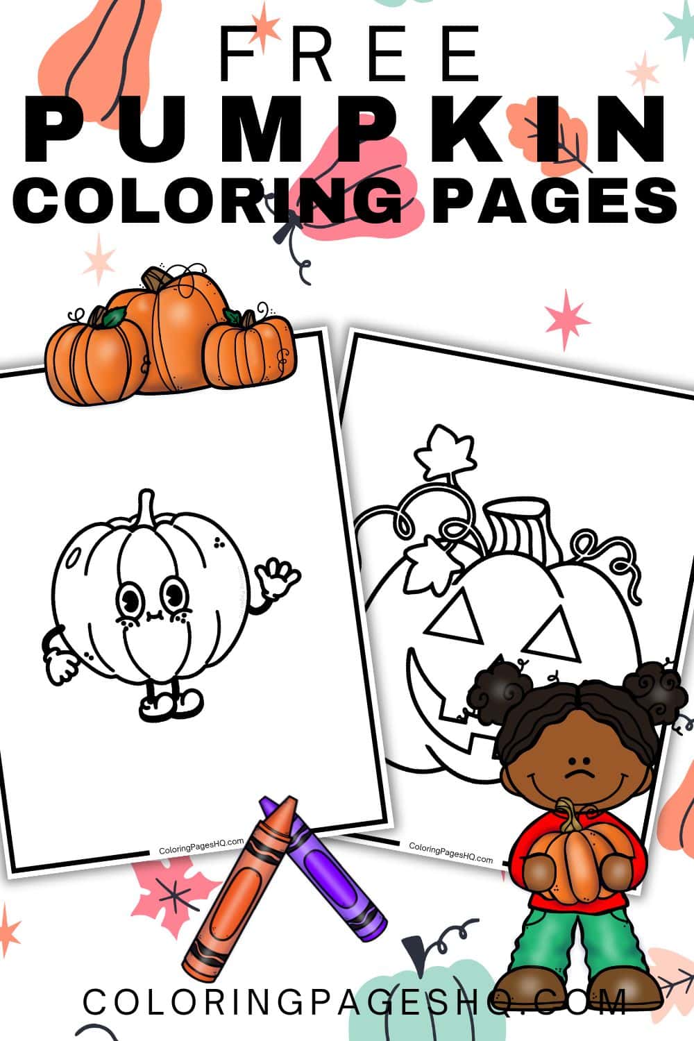Pumpkin Coloring Pages (Free PDF Printables) - Coloring Pages HQ