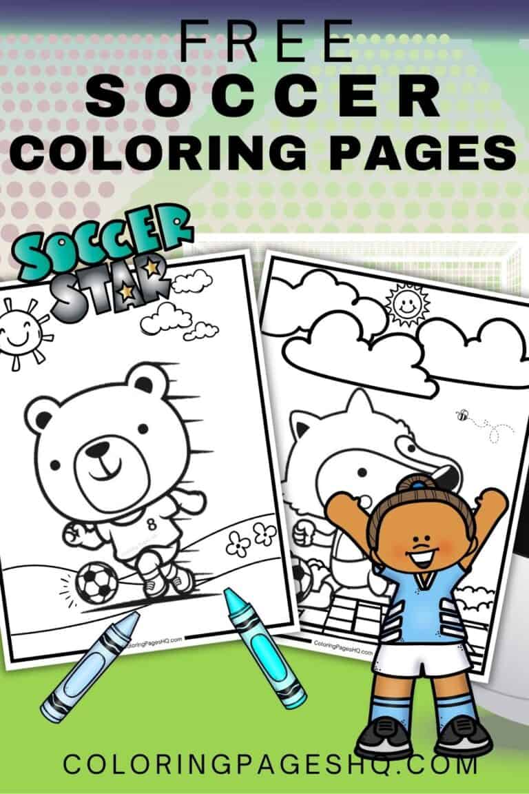 Fun Soccer Coloring Pages (Free PDF Printables) - Coloring Pages HQ