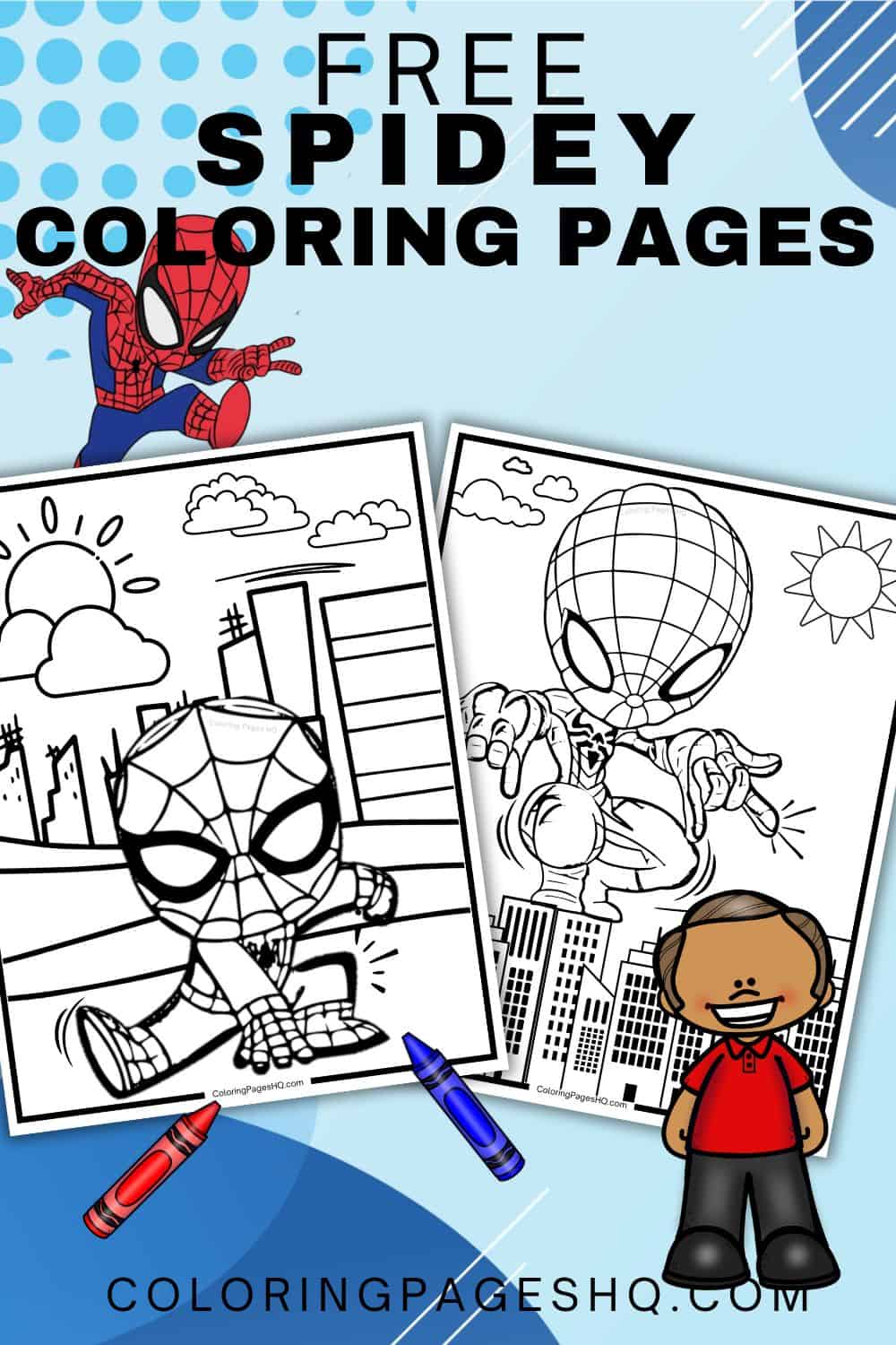 Cute Spidey Coloring Pages (Free PDF Printables) - Coloring Pages HQ