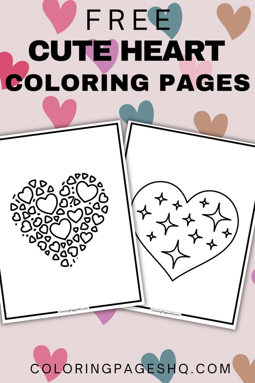 Cute Heart Coloring Pages (Free PDF Printables) - Coloring Pages HQ