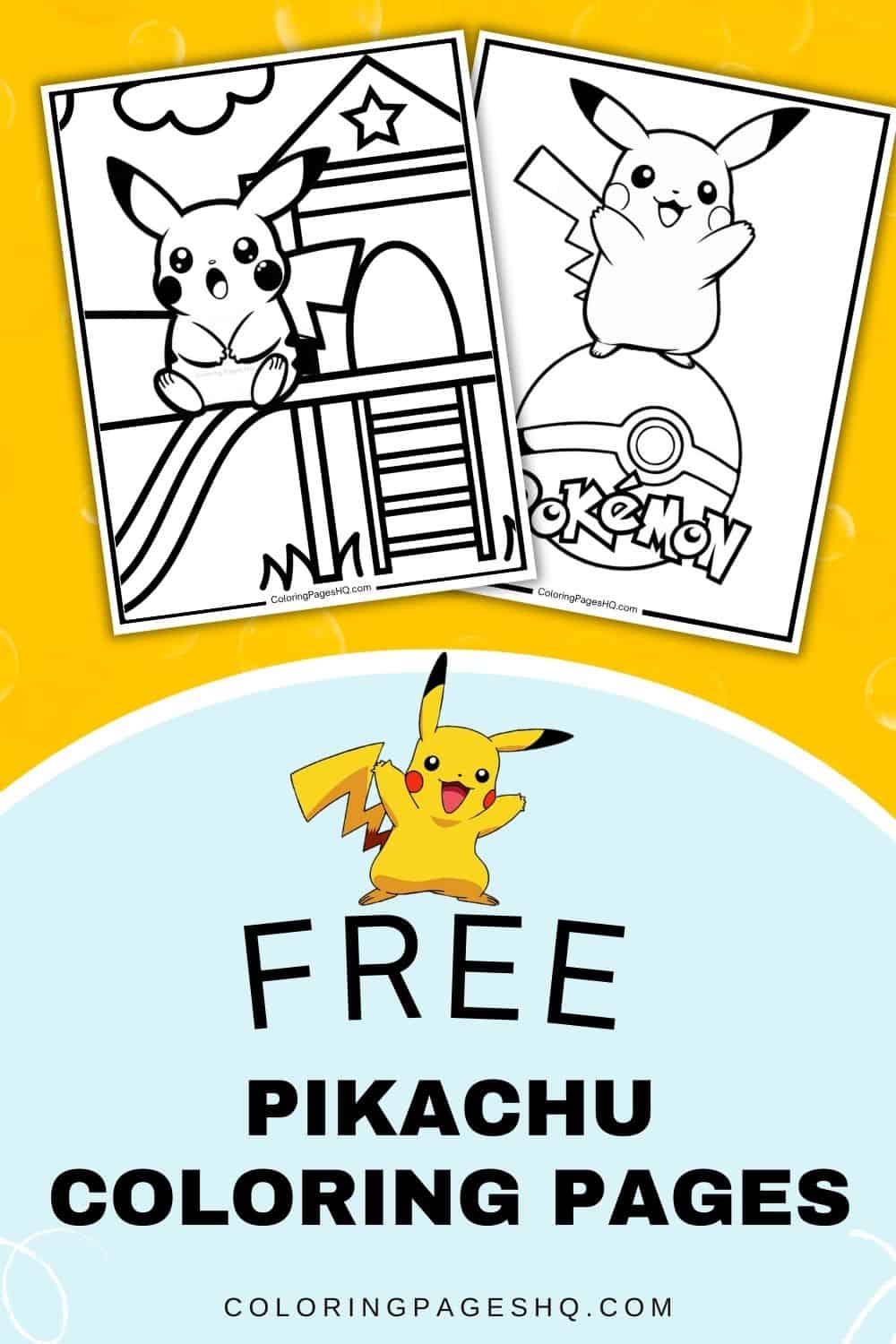 Pikachu Coloring Pages (Free PDF Printables) - Coloring Pages HQ
