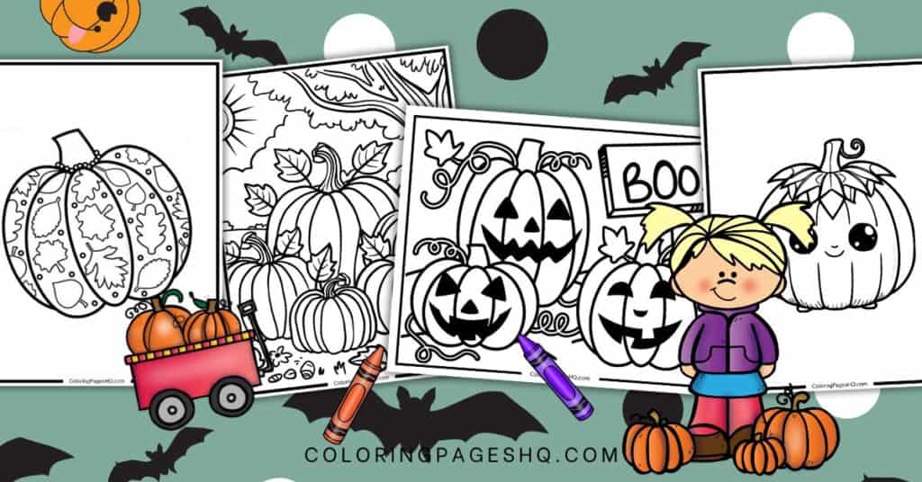Pumpkin Coloring Pages (Free PDF Printables) - Coloring Pages HQ