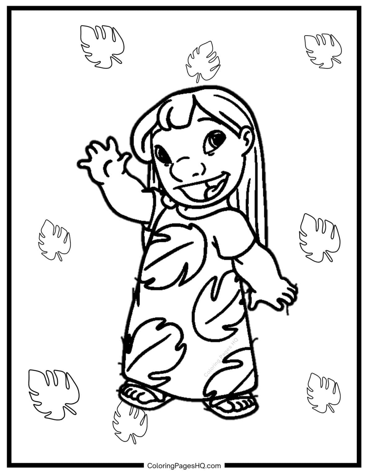 Lilo & Stitch Coloring Pages (Free PDF Printables) - Coloring Pages HQ