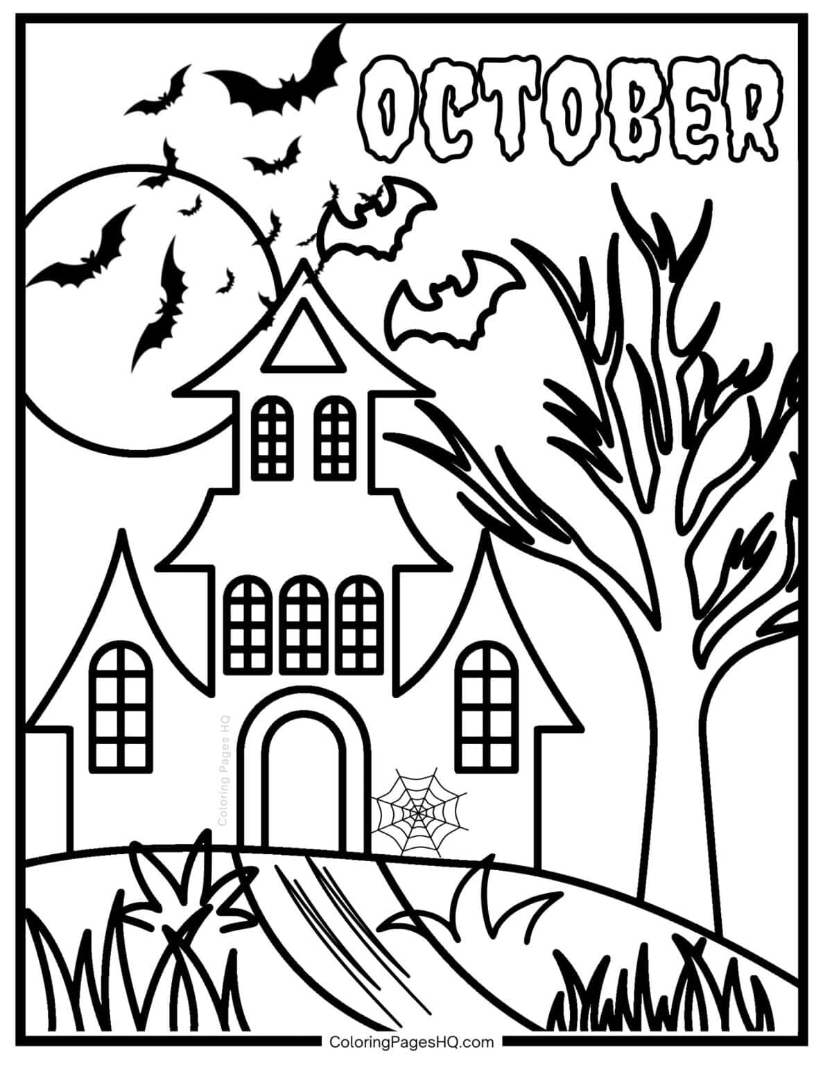 October Coloring Pages (Free PDF Printables) - Coloring Pages HQ