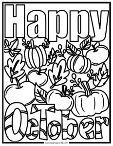 October Coloring Pages (Free PDF Printables) - Coloring Pages HQ