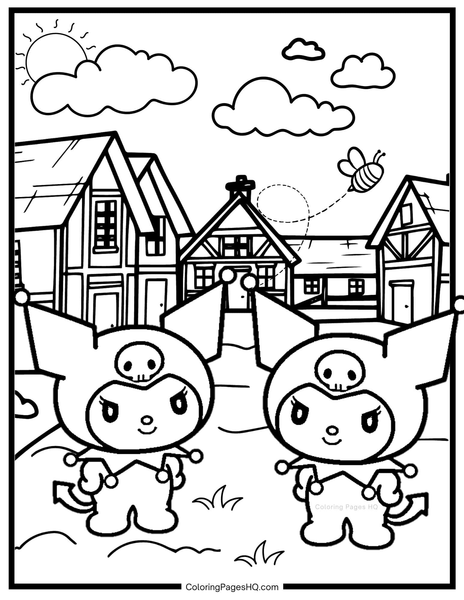 Kuromi Coloring Pages (Free PDF Printables) - Coloring Pages HQ