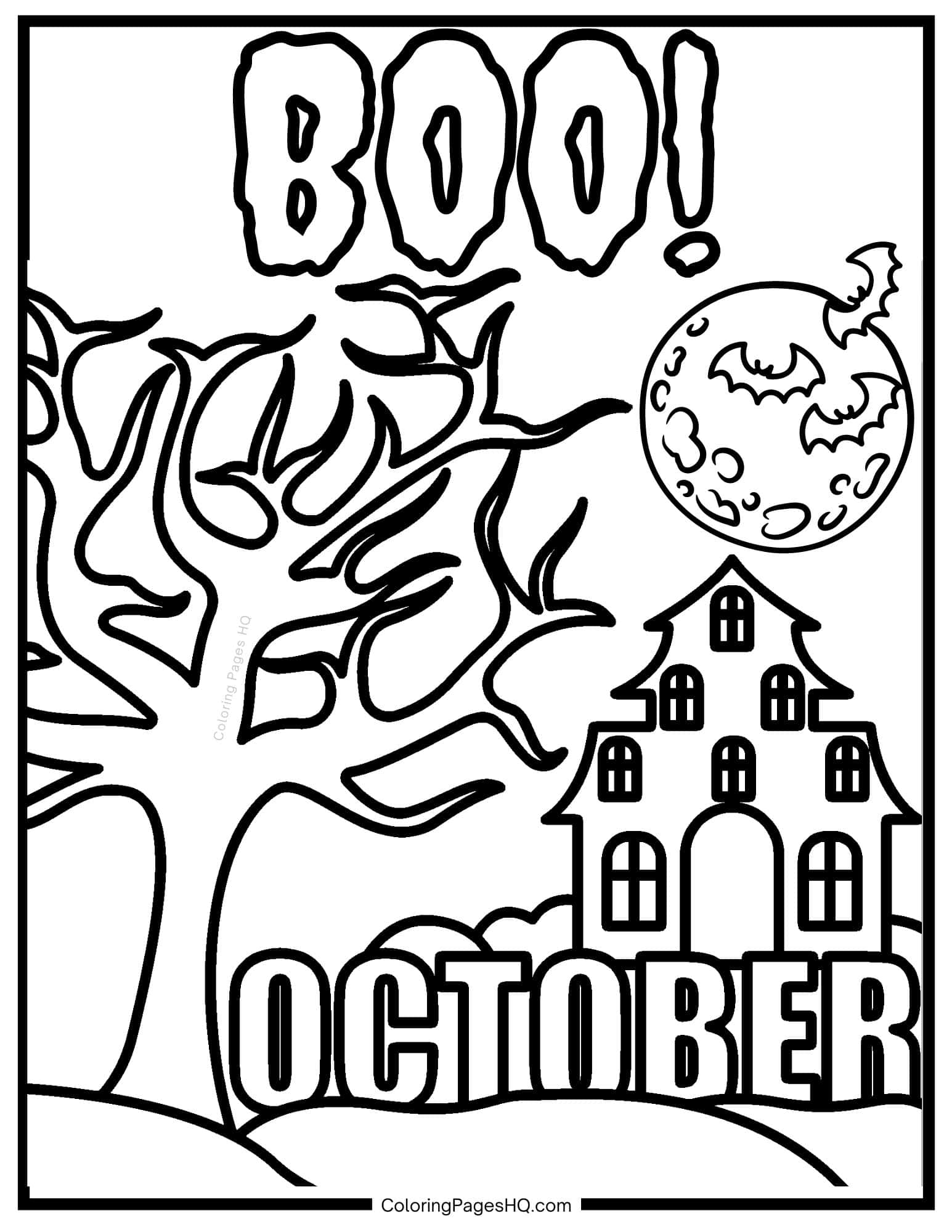 October Coloring Pages (Free PDF Printables) - Coloring Pages HQ