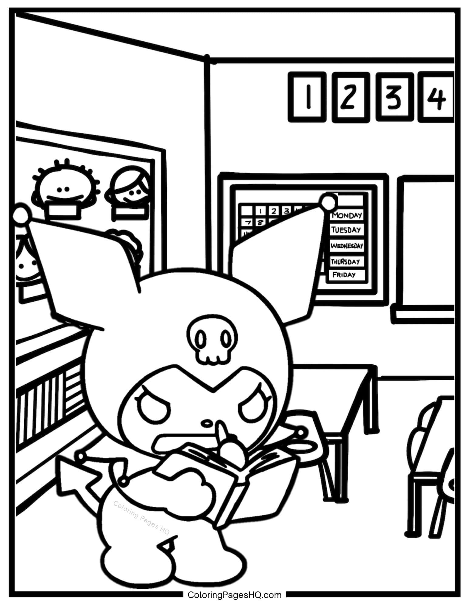 Kuromi Coloring Pages (Free PDF Printables) - Coloring Pages HQ