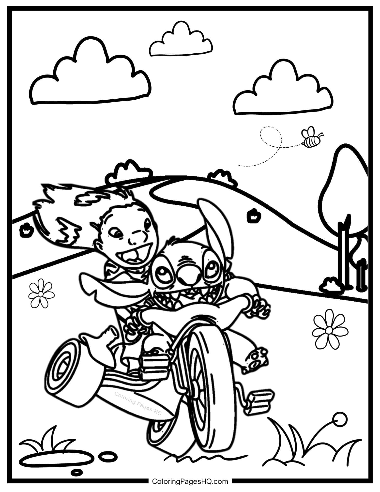 Lilo & Stitch Coloring Pages (Free PDF Printables) - Coloring Pages HQ