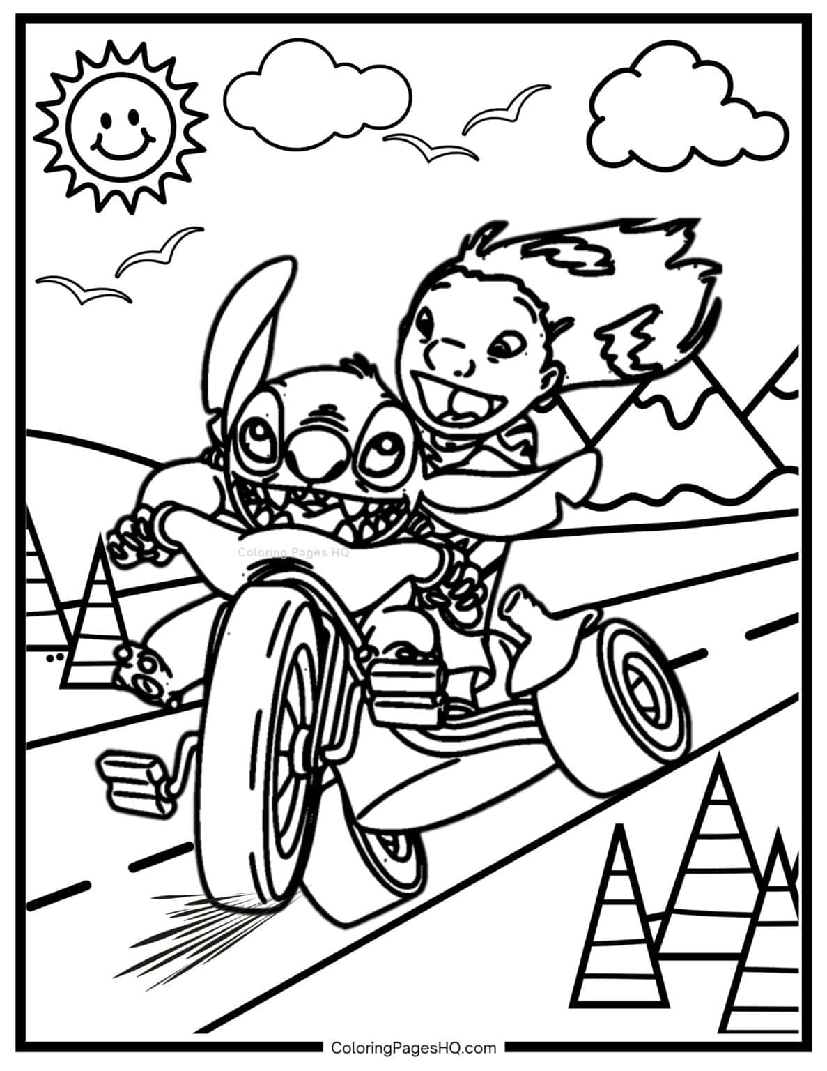 Lilo & Stitch Coloring Pages (Free PDF Printables) - Coloring Pages HQ