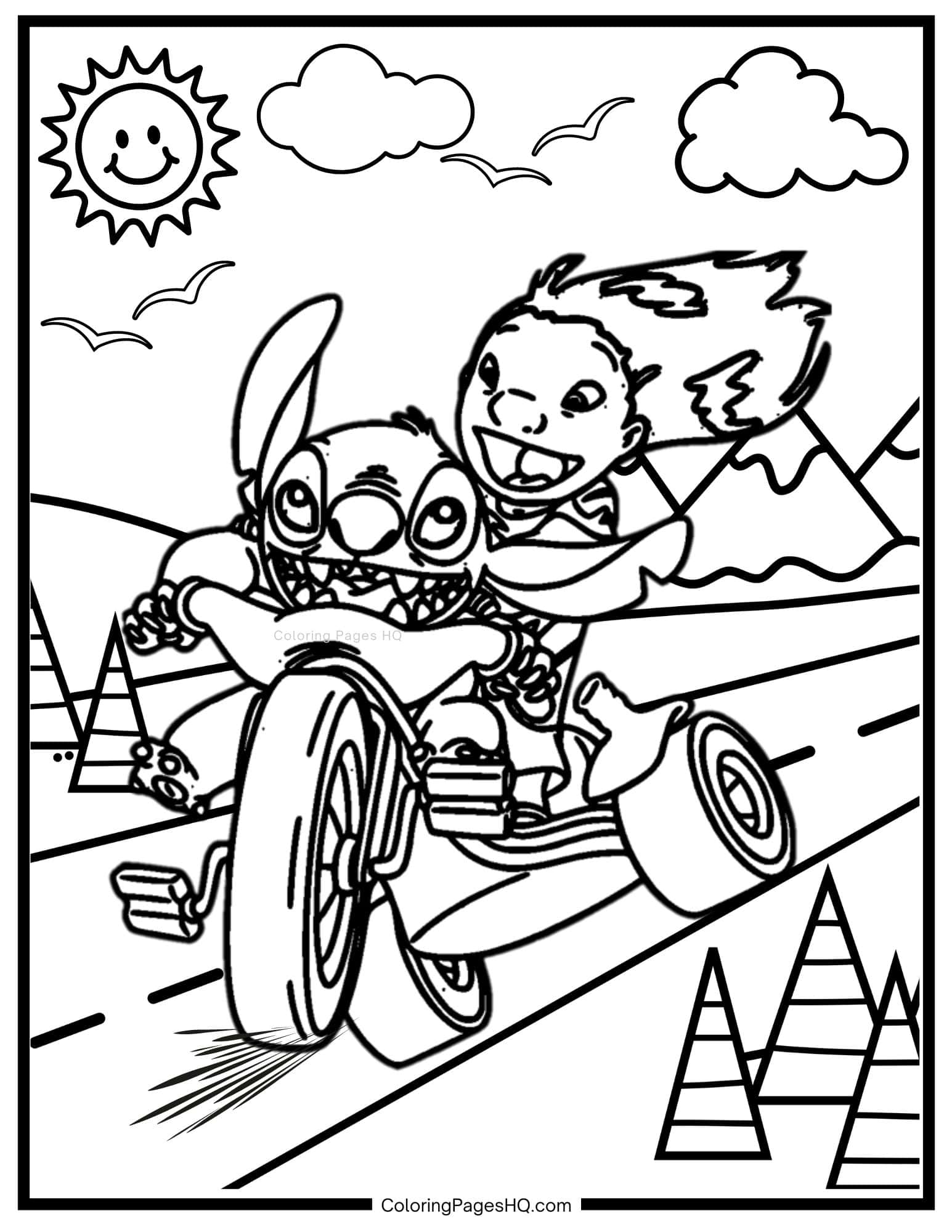 Lilo & Stitch Coloring Pages (Free PDF Printables) - Coloring Pages HQ