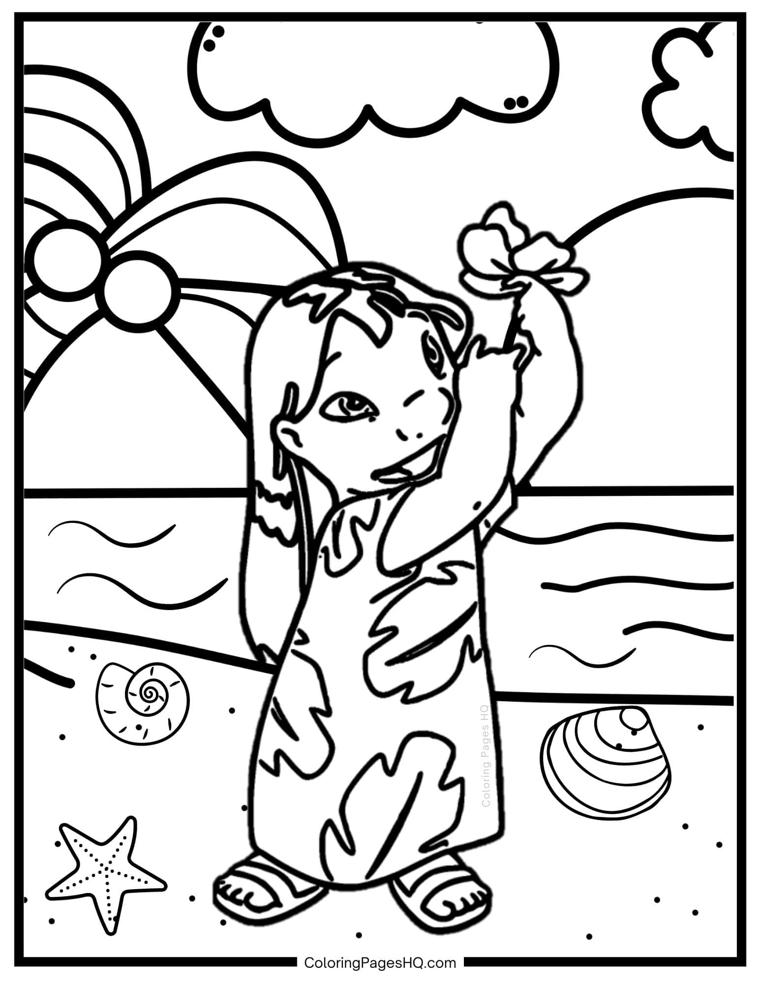 Lilo & Stitch Coloring Pages (Free PDF Printables) - Coloring Pages HQ