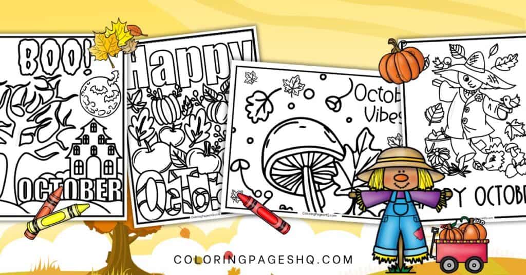 October Coloring Pages (Free PDF Printables) - Coloring Pages HQ