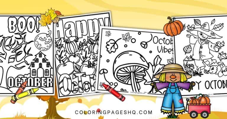 October Coloring Pages (Free PDF Printables) - Coloring Pages HQ