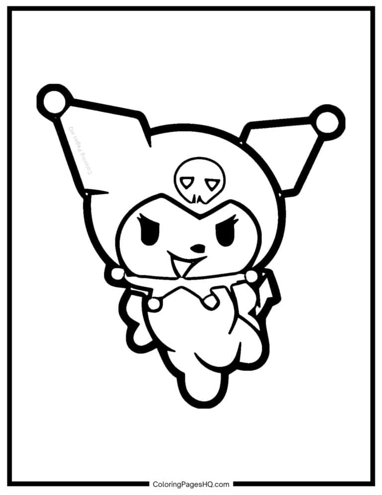 Kuromi Coloring Pages (Free PDF Printables) - Coloring Pages HQ