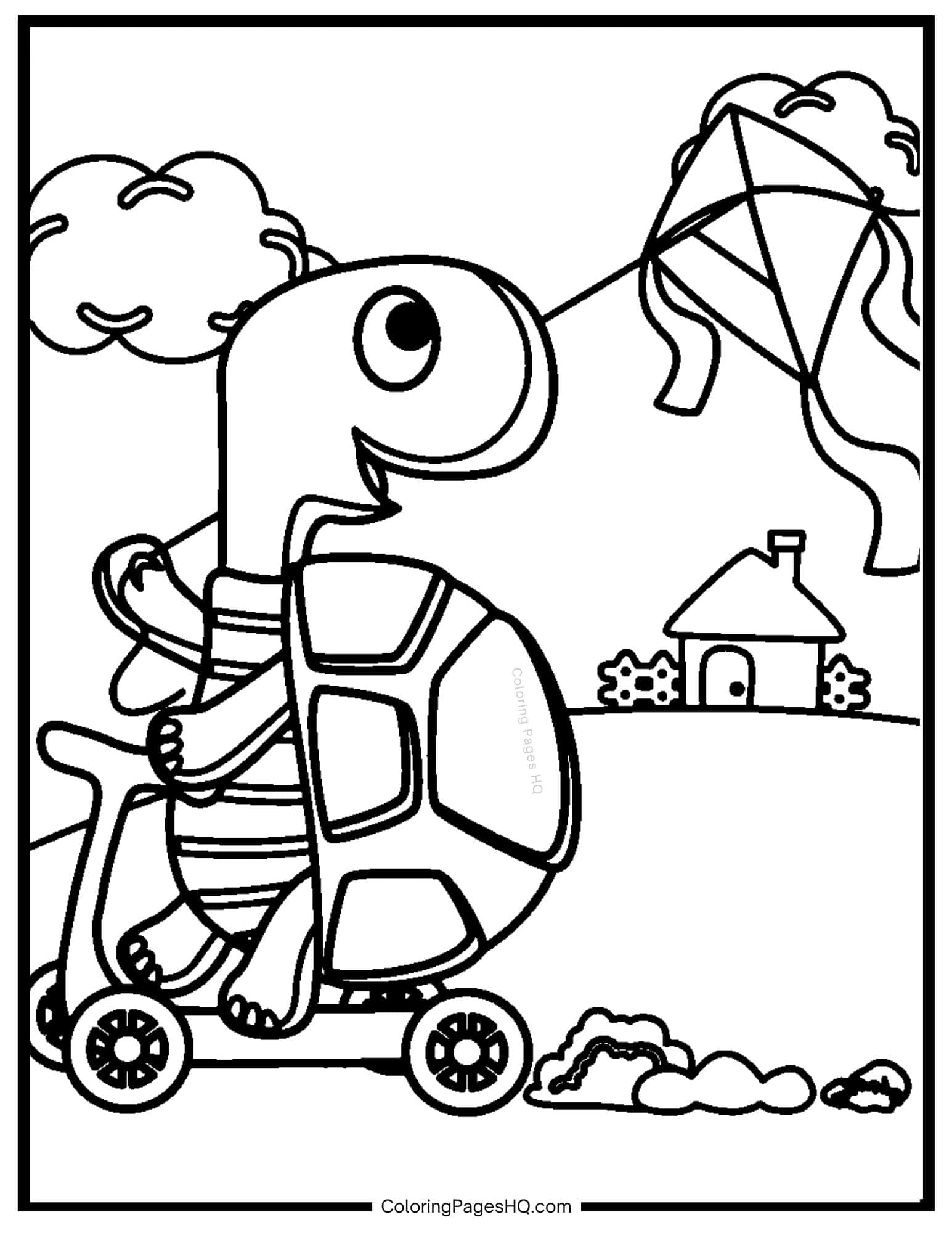 Cute Turtle Coloring Pages (Free PDF Printables) - Coloring Pages HQ