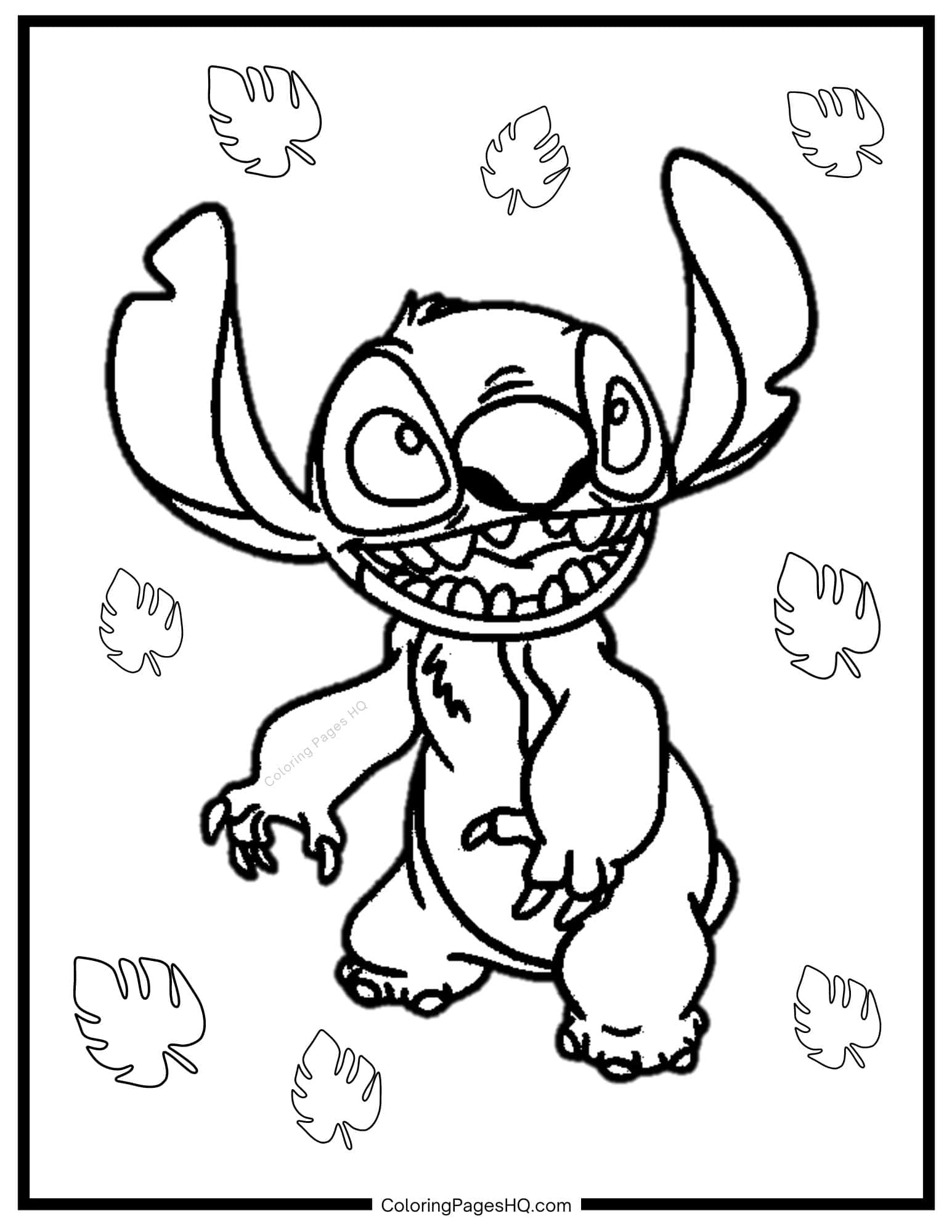 Lilo & Stitch Coloring Pages (Free PDF Printables) - Coloring Pages HQ
