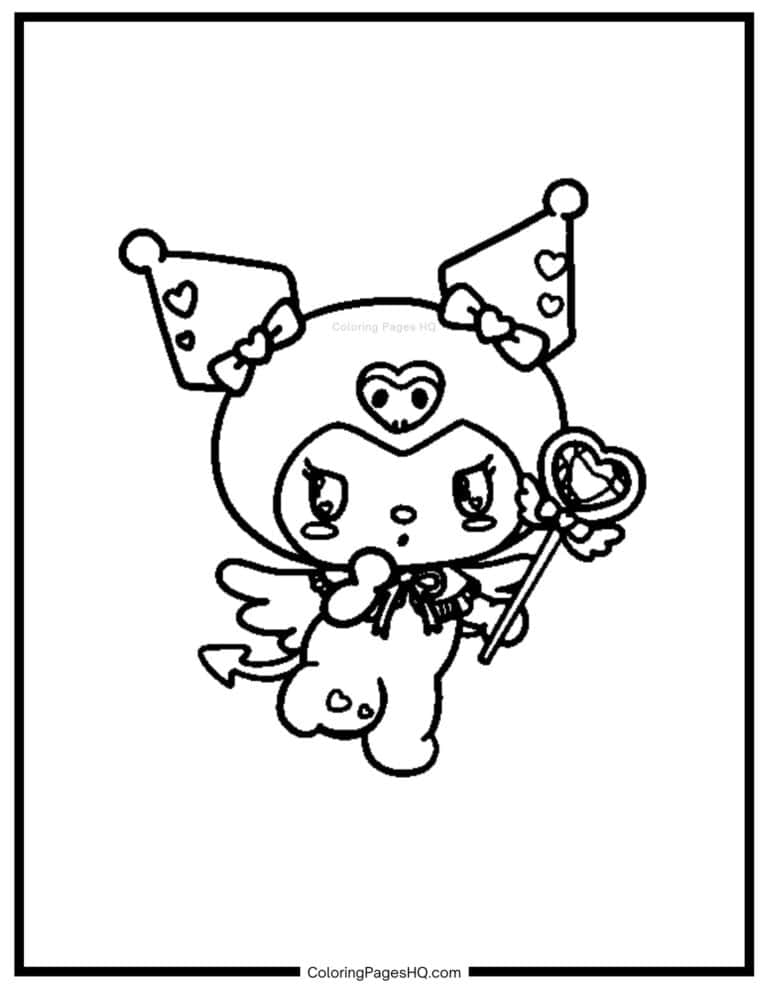 Kuromi Coloring Pages (Free PDF Printables) - Coloring Pages HQ