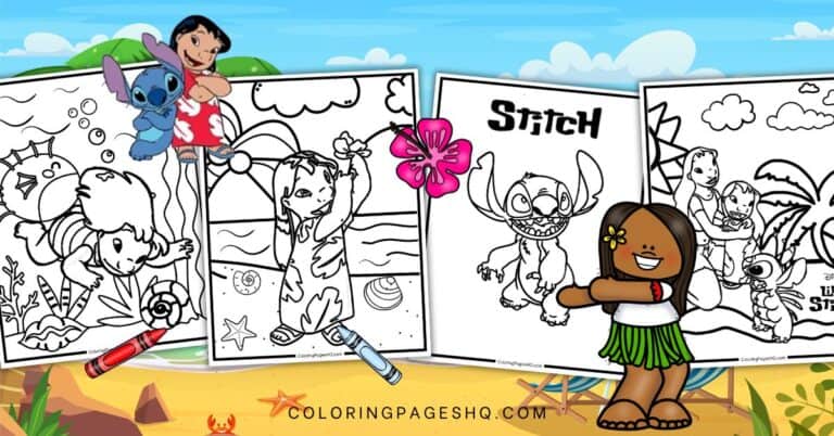 Lilo & Stitch Coloring Pages (Free PDF Printables) - Coloring Pages HQ