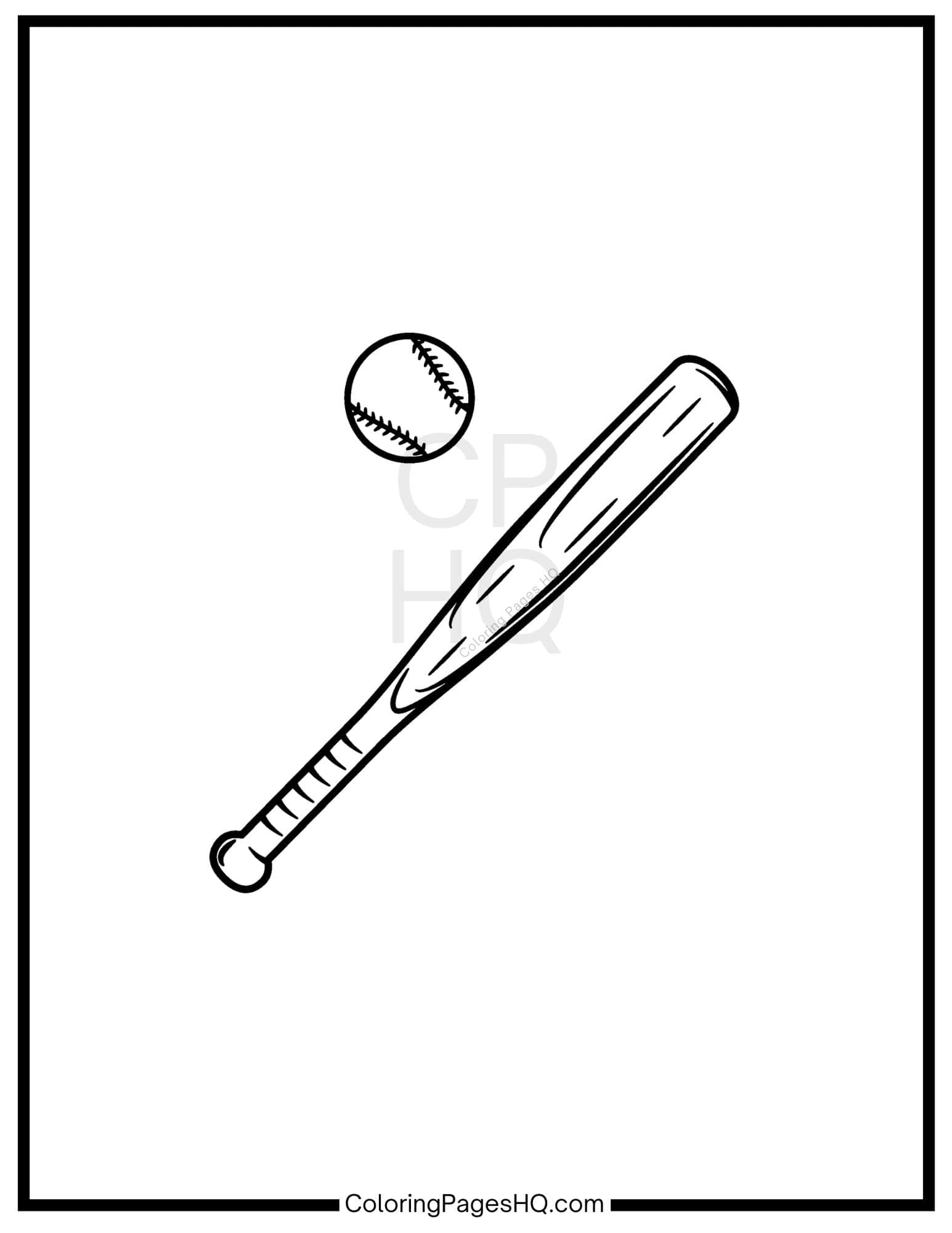 Preschool Baseball Coloring Pages (Free PDF Printables) - Coloring Pages HQ