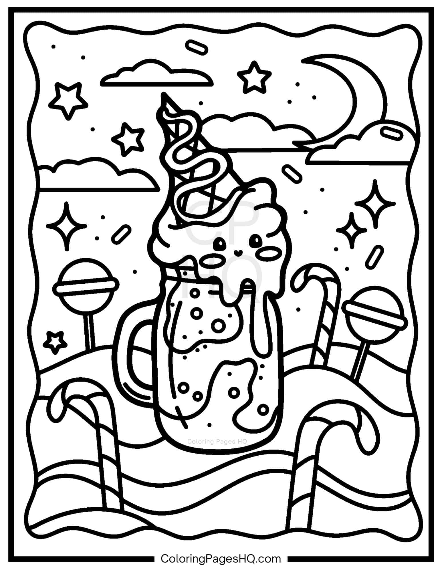 Cute Kawaii Food Coloring Pages (Free PDF Printables) - Coloring Pages HQ