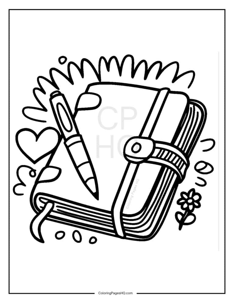 39 Cute Retro Book Coloring Pages (Free PDF Printables) - Coloring Pages HQ