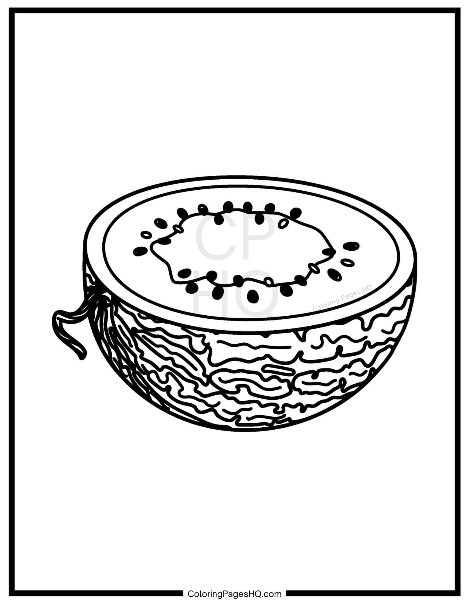 Cute Watermelon Coloring Pages (Free PDF Printables) - Coloring Pages HQ