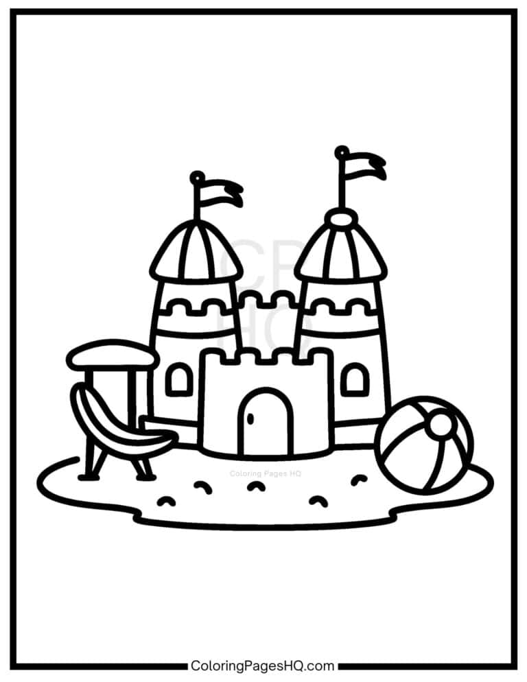 37 Easy to Color Summer Vibes Coloring Pages (Free PDF Printables ...