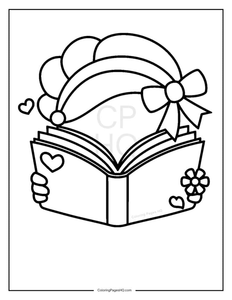 39 Cute Retro Book Coloring Pages (Free PDF Printables) - Coloring Pages HQ