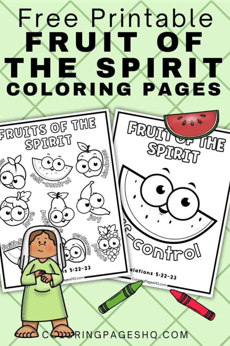 Cute Fruit of the Spirit Coloring Pages (Free PDF Printables ...