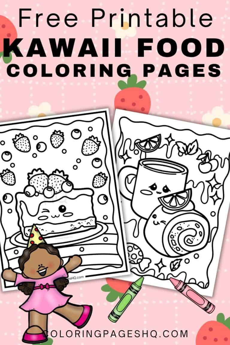 Cute Kawaii Food Coloring Pages (Free PDF Printables) - Coloring Pages HQ