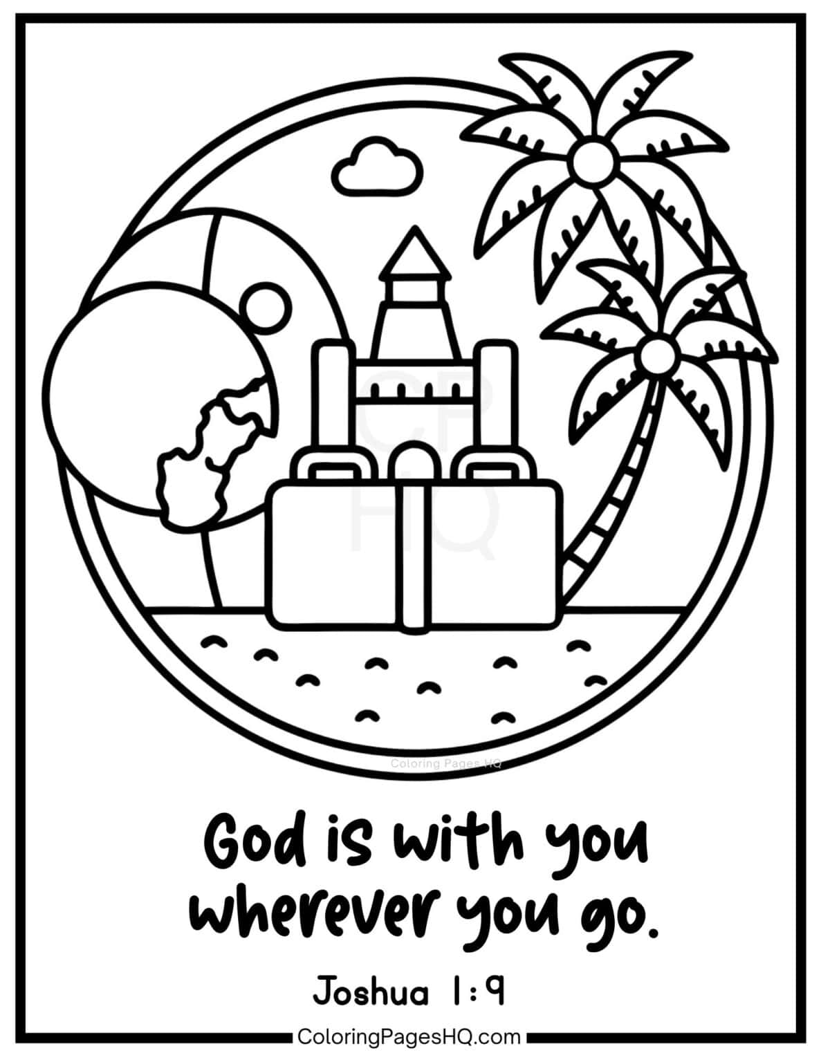 Cute God is with You Coloring Pages (Free PDF Printables) - Coloring ...